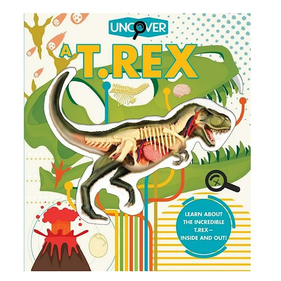 Toys | Uncover A T Rex 3d Model Learning Educational Hardcover Book New | Poshmark